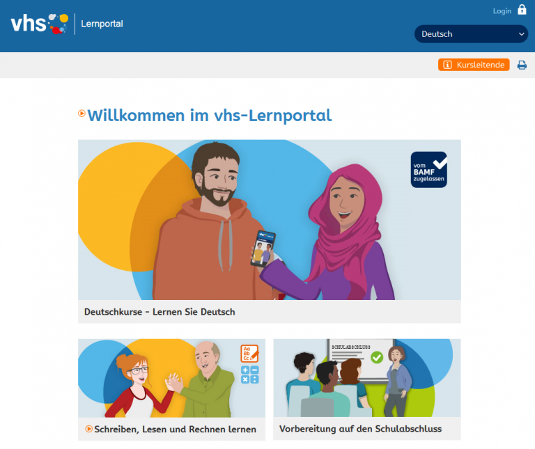 Das vhs-Lernportal: Deutsch, Schreiben und Rechnen lernen – Nackenheimer Refugee Information System